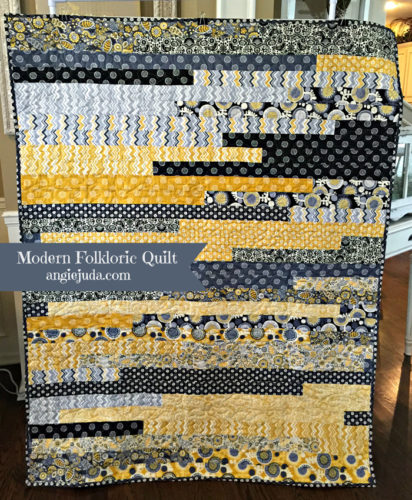 Modern Folkloric Double Scoops Quilt